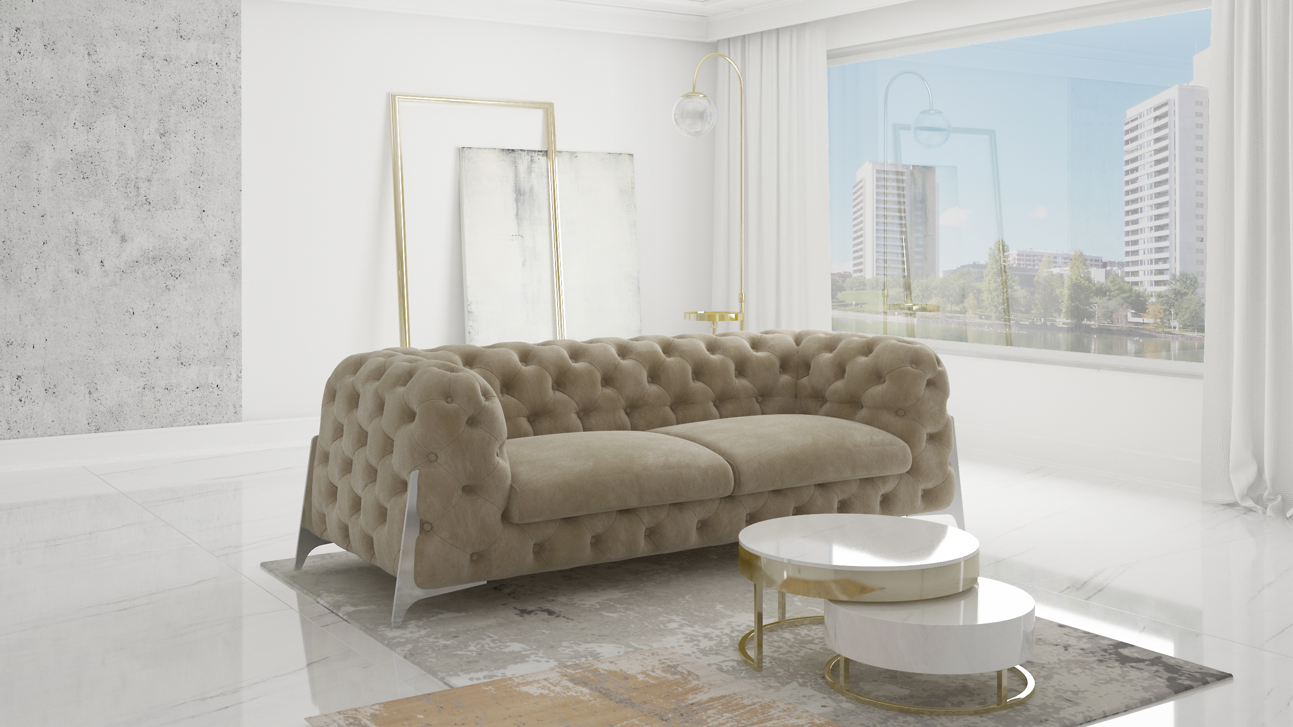 Chesterfield Sofa Hollywood 3er
